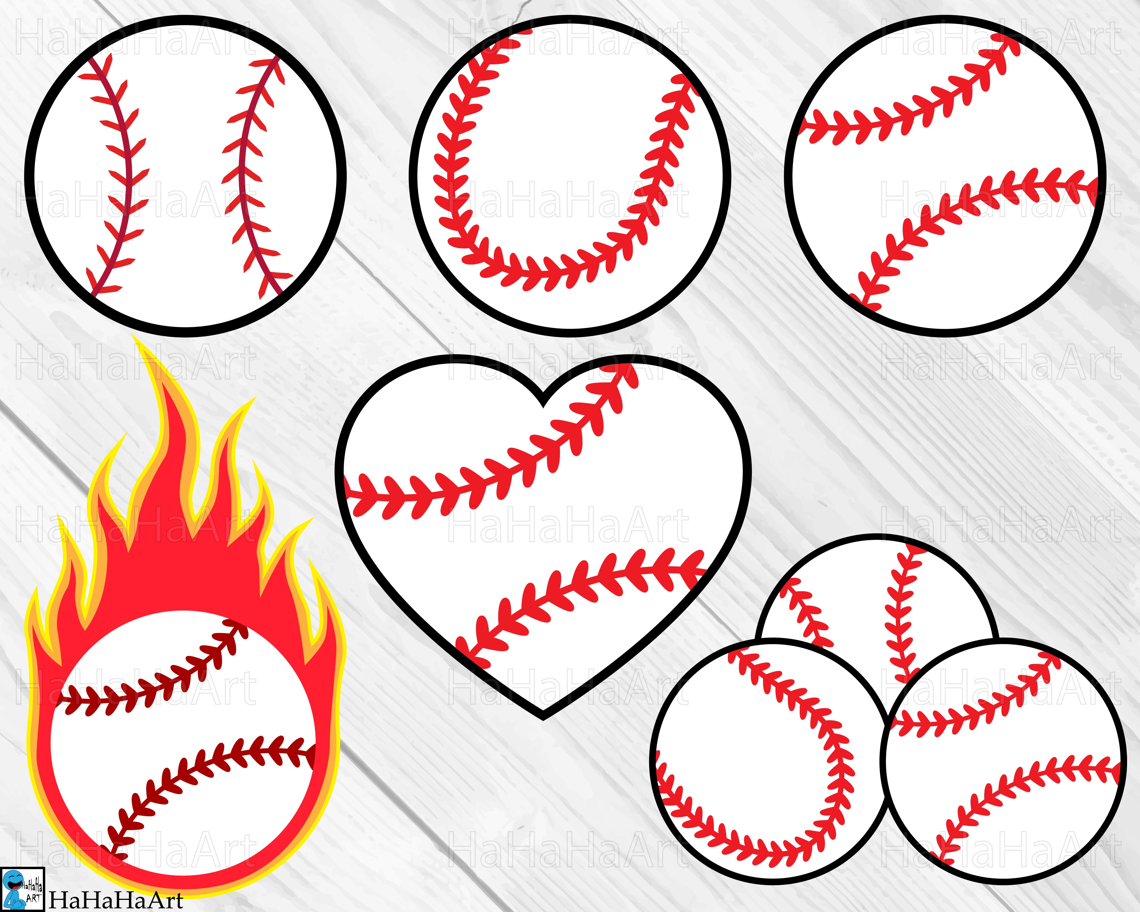 Baseball Balls Designs - Clip art / Cutting Files (1047012)