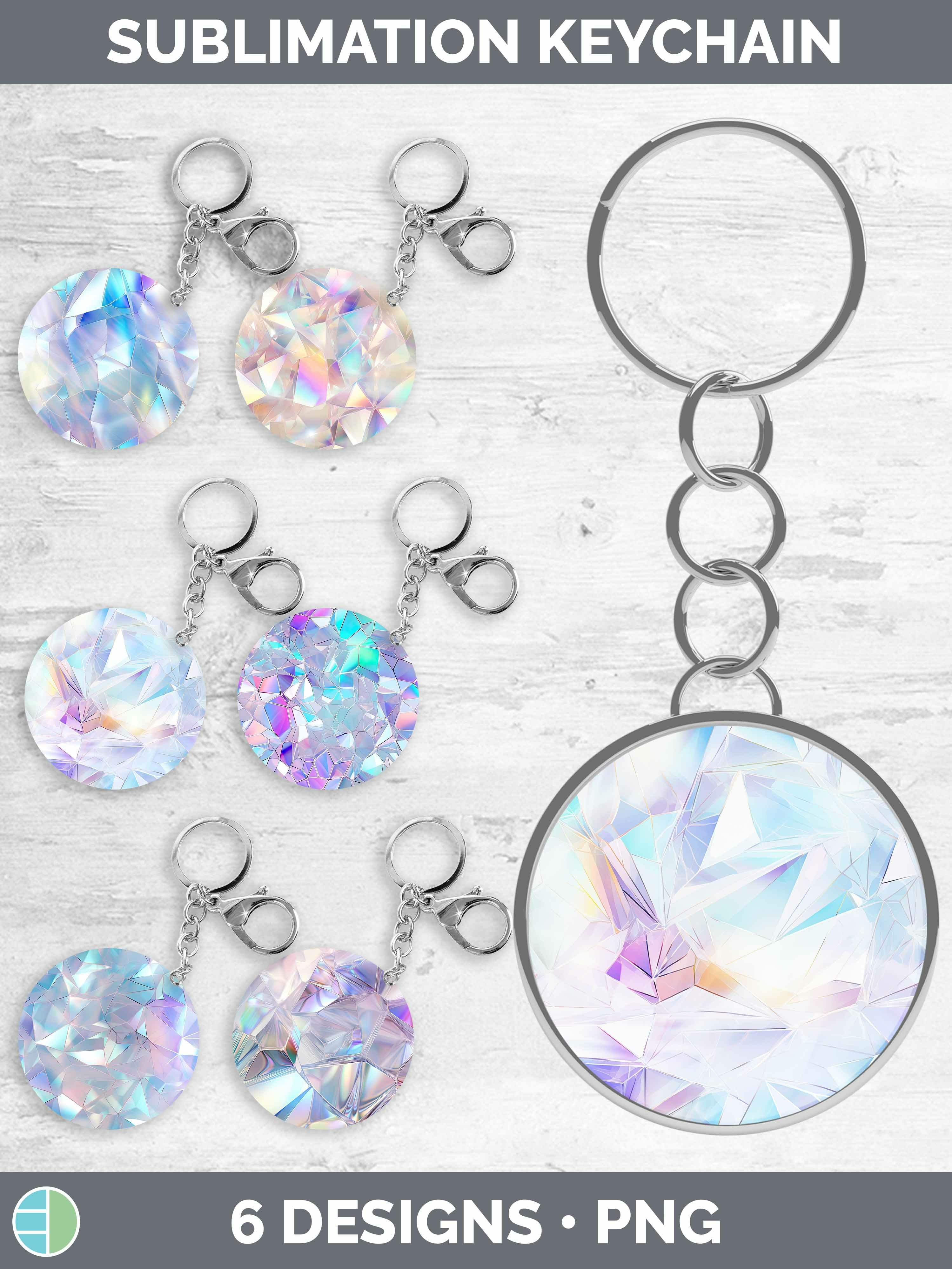 Holographic Rainbow Keychain | Bundle Keyring Designs