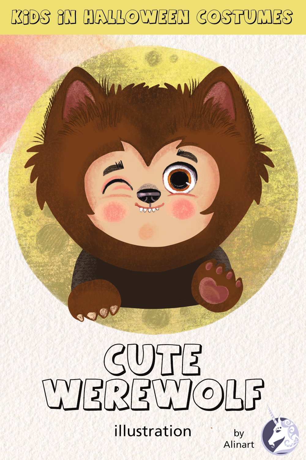 Cute boy in a Halloween Werewolf costume