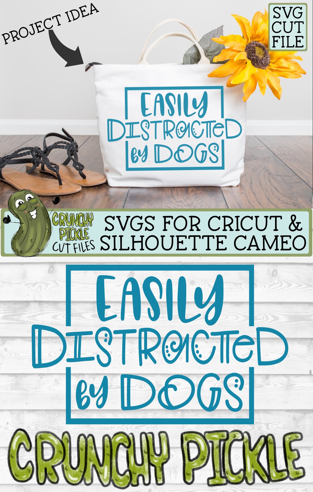 Easily Distracted By Dogs SVG (143840) | SVGs | Design Bundles