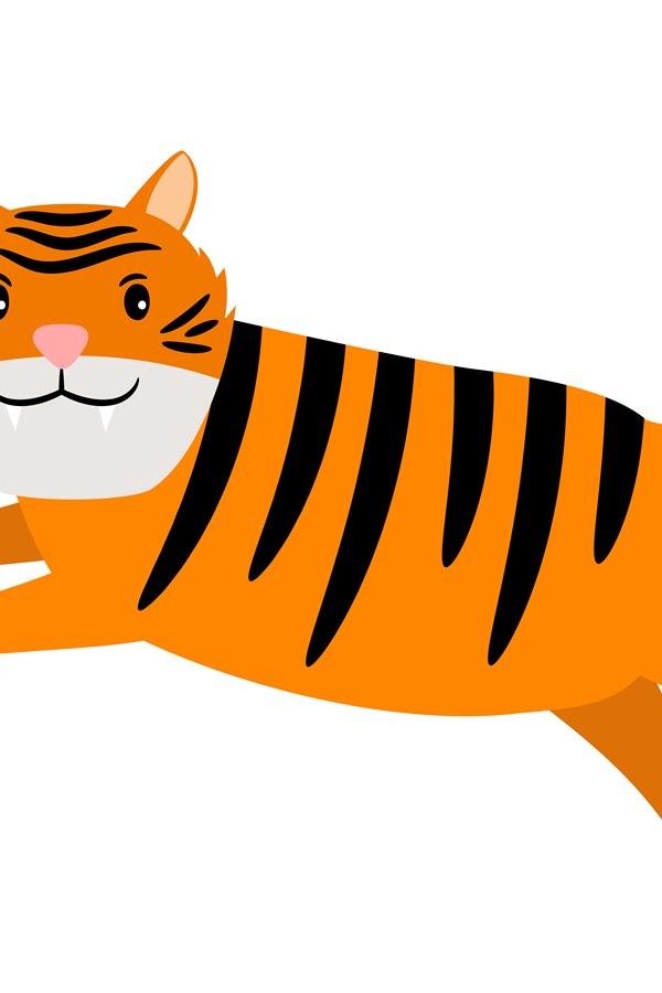 Tiger cartoon icon