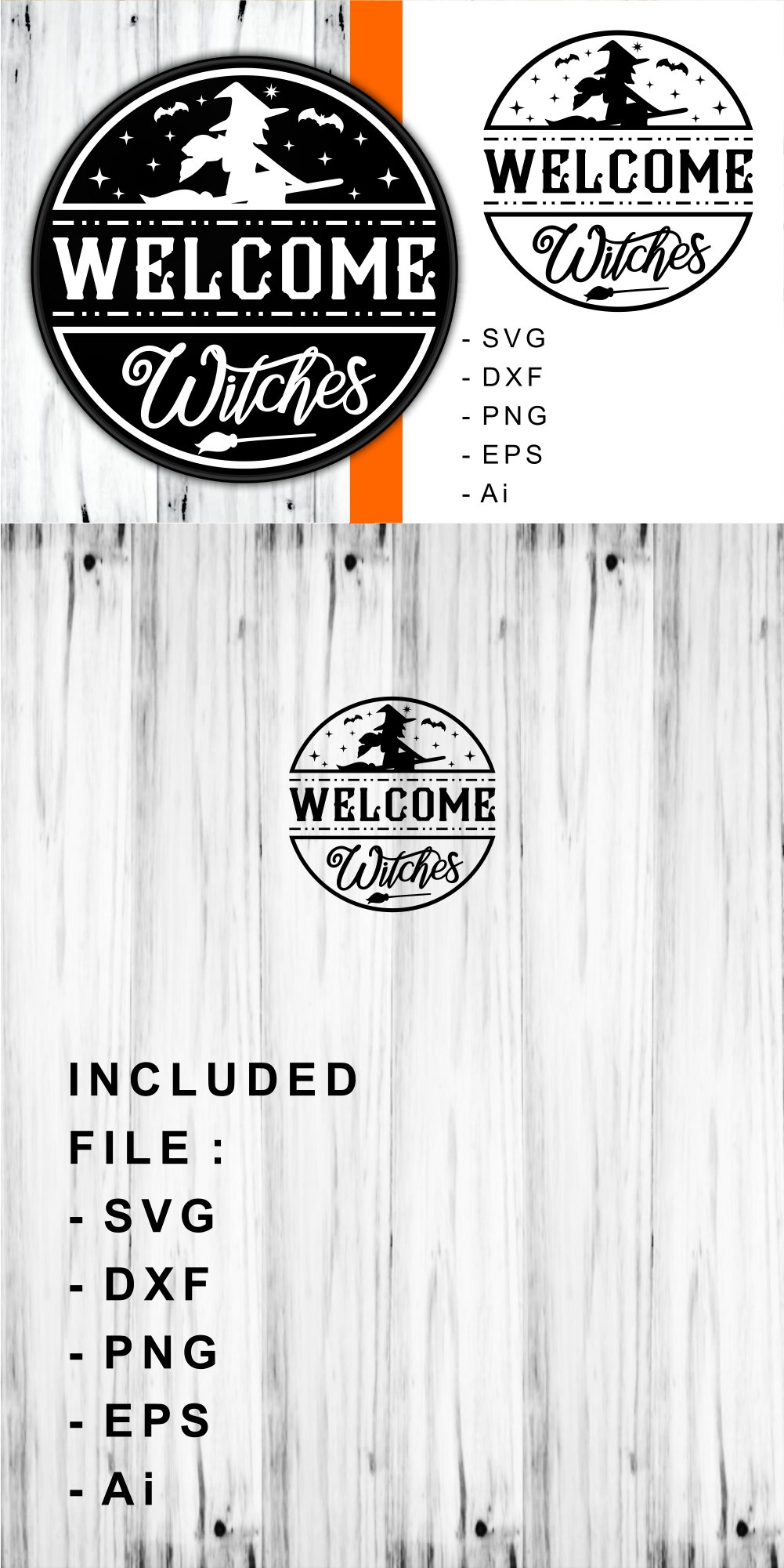 Welcome Witches, Halloween SVG, Halloween Sign SVG