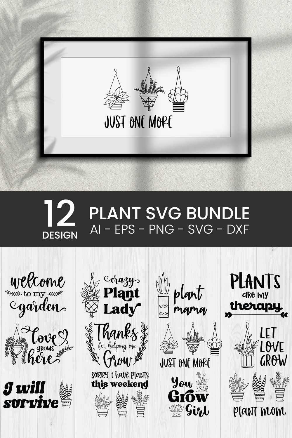 Plant Svg Bundle with 12 Variations