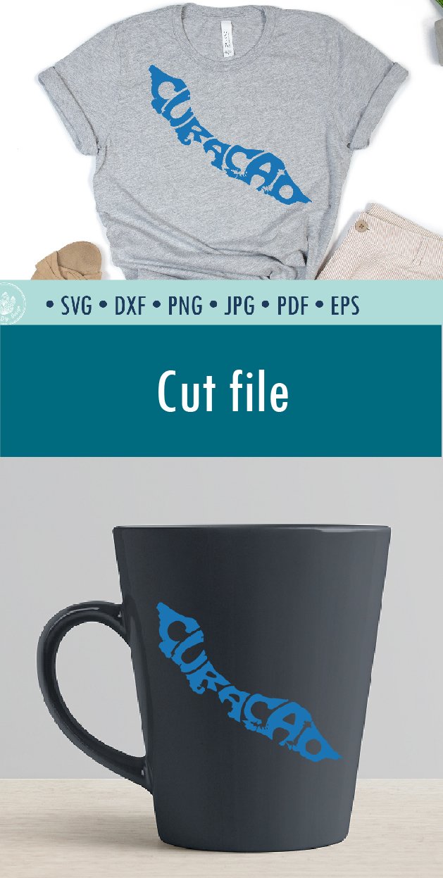 Curacao Cut File | Lettering Word Art