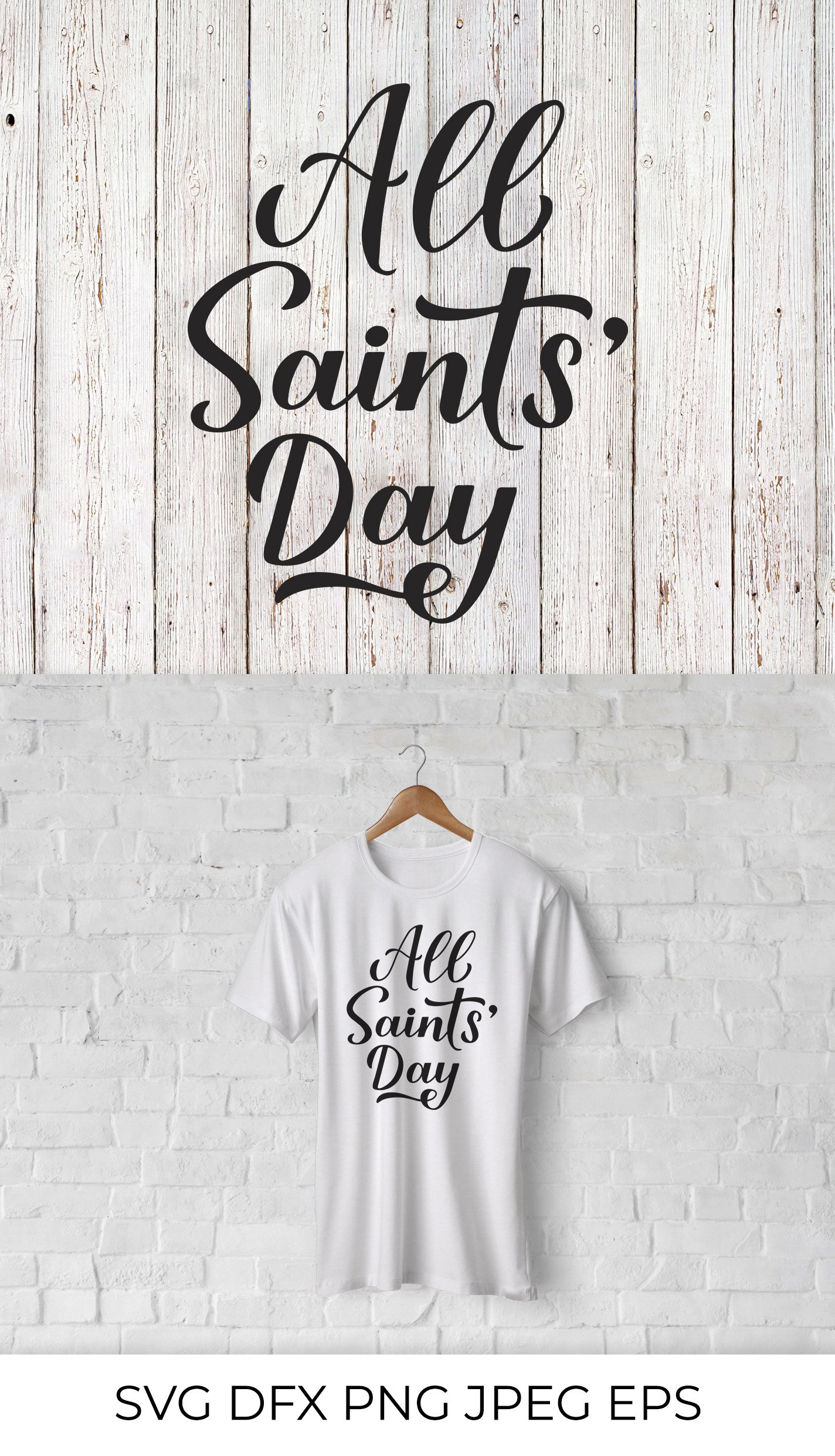 All Saints Day calligraphy hand lettering SVG (951595)