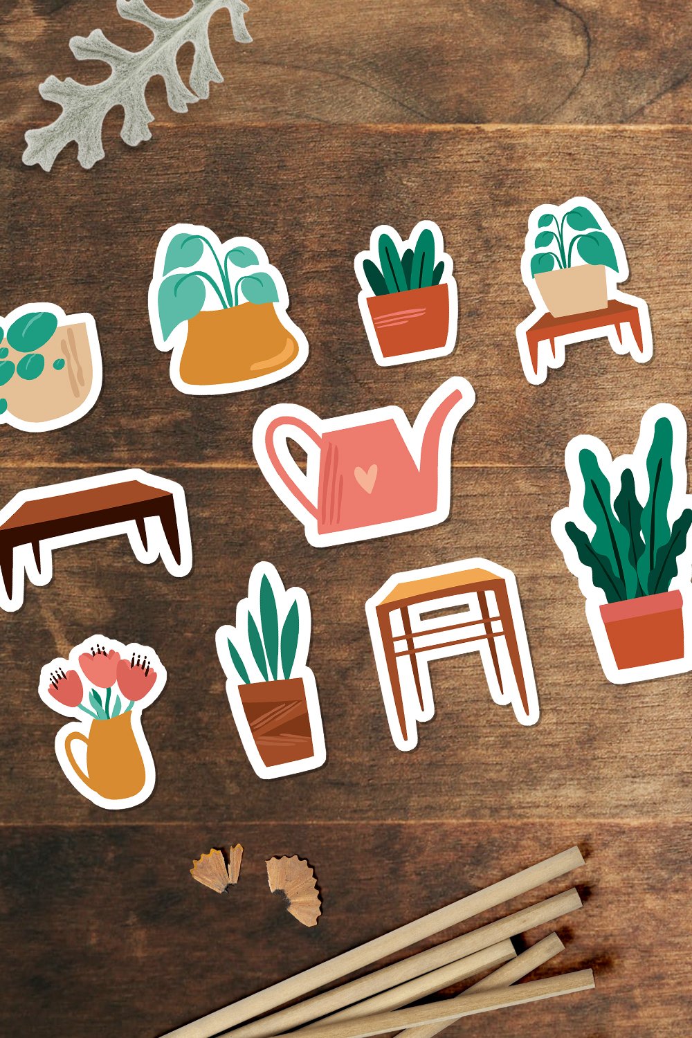 Home plants stickers