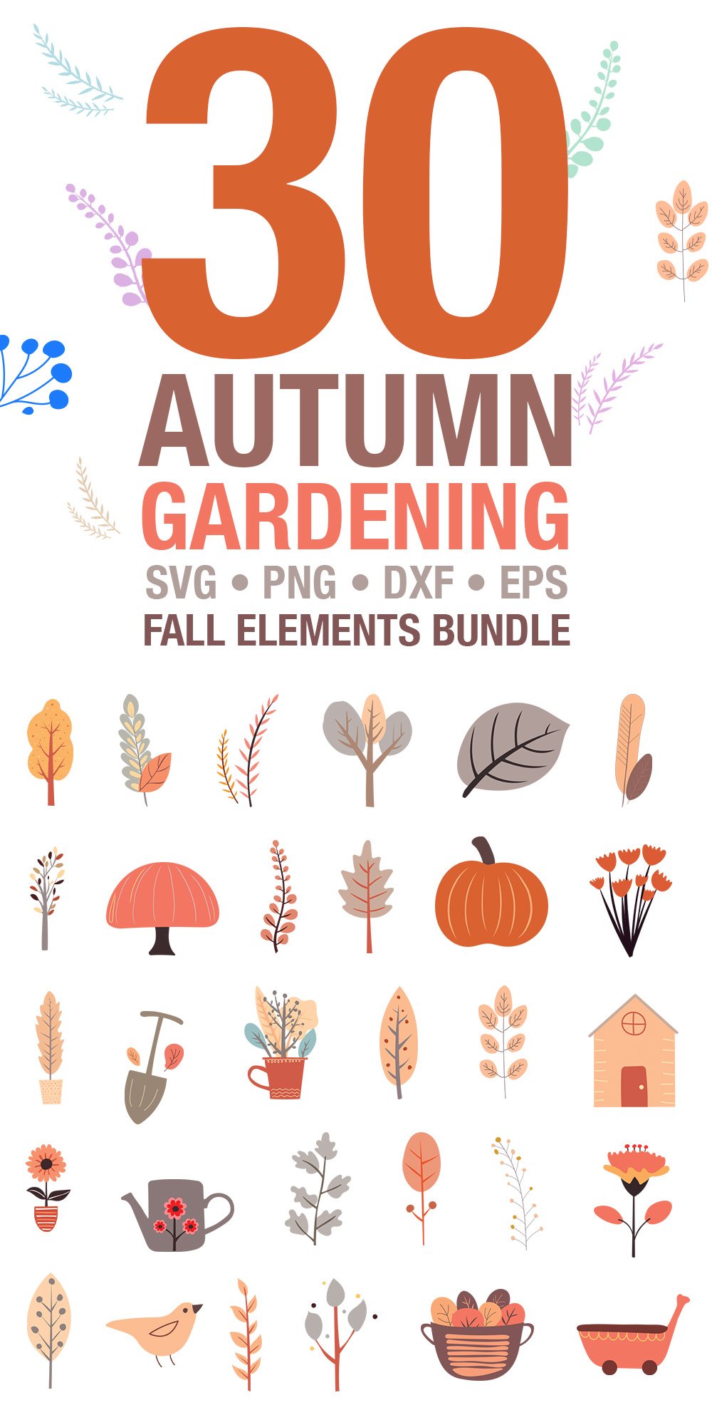 Autumn Cozy Gardening SVG Bundle Collection