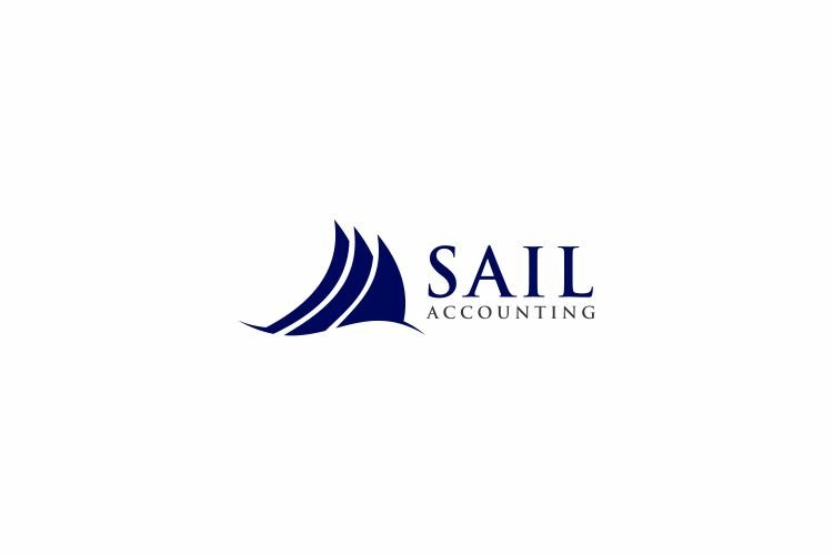 Sail Accounting Logo Design Vector