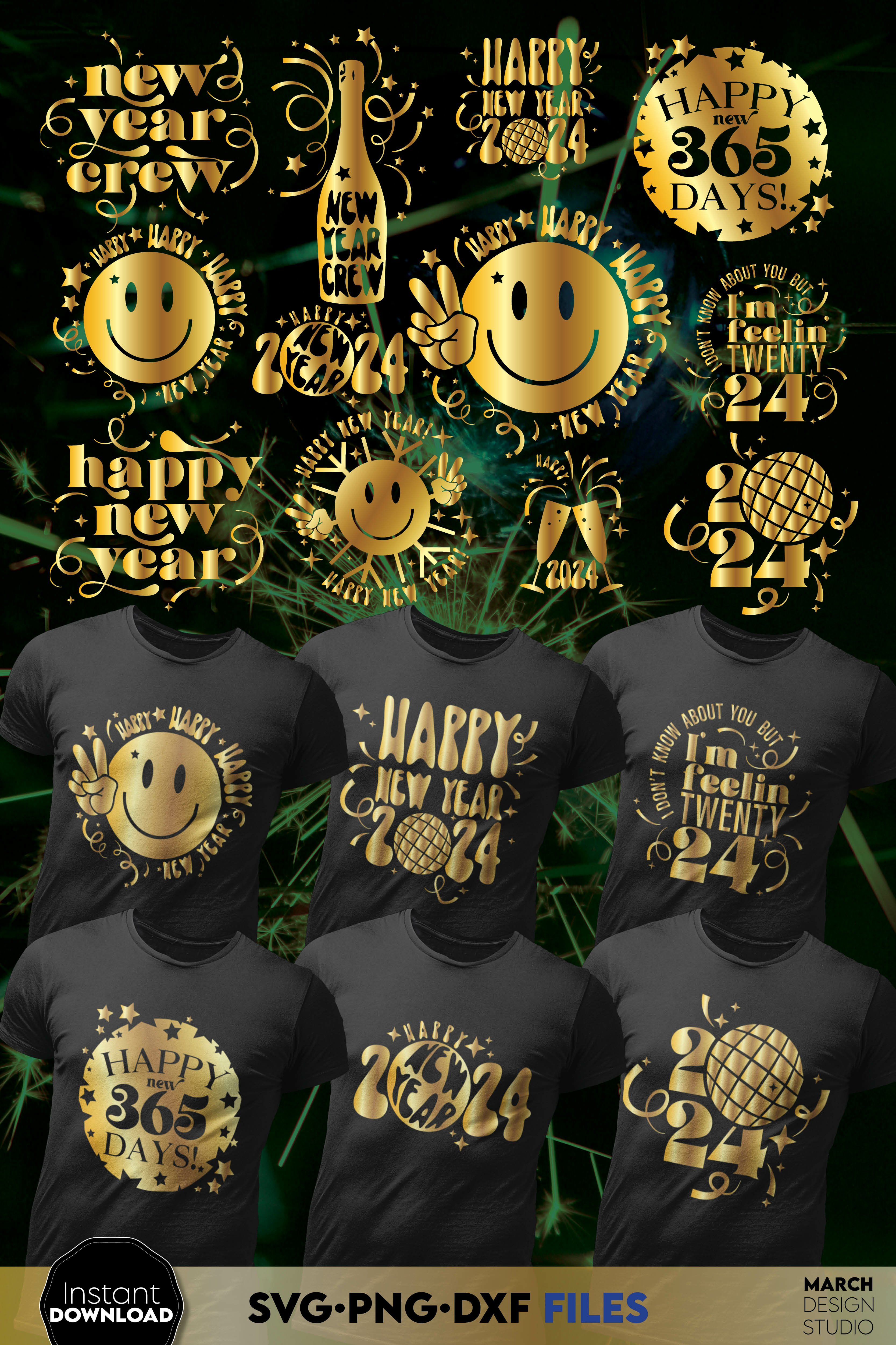 New Year SVG, 2024 SVG, New Year sublimation png, 2024 png