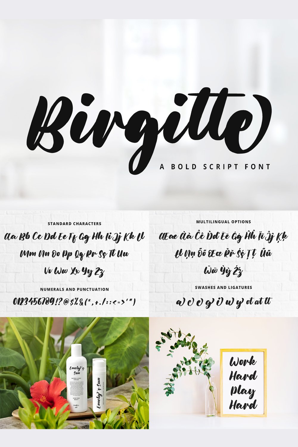 Bold Script Font