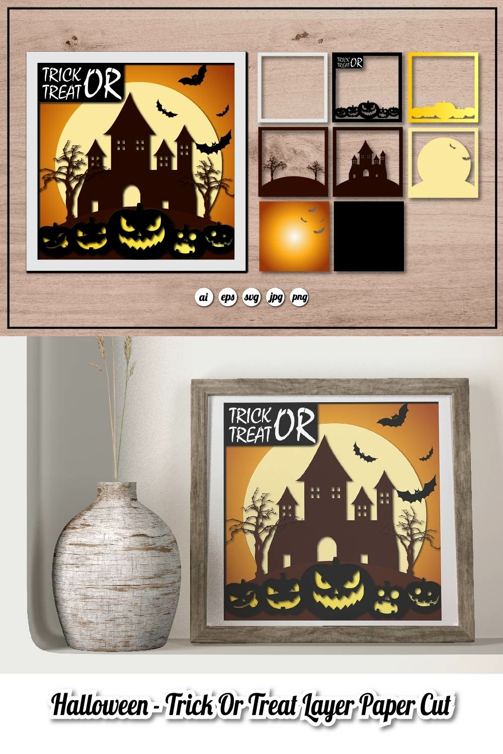 Halloween - Trick Or Treat Layer Paper Cut