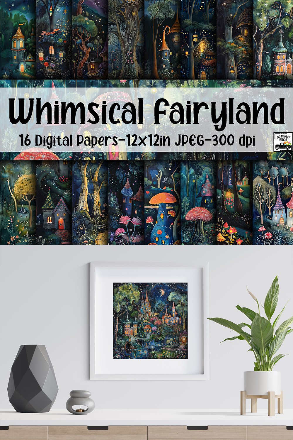 Whimsical Fairyland Digital Papers - 16 Papers