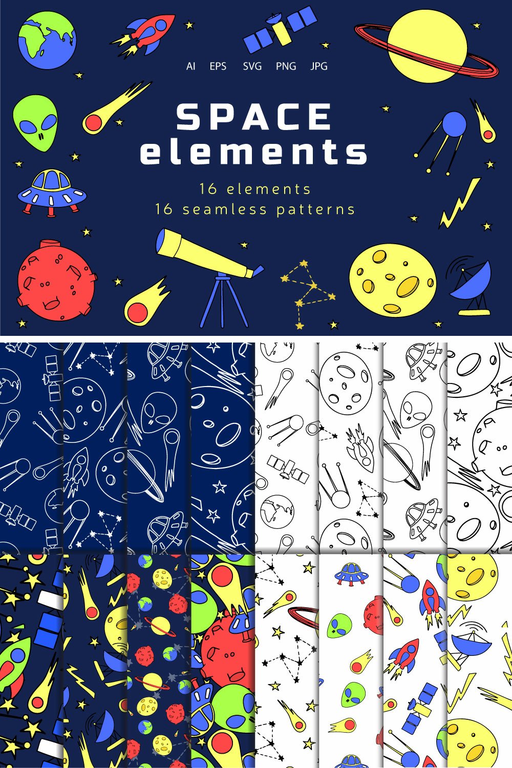 Space elements and patterns