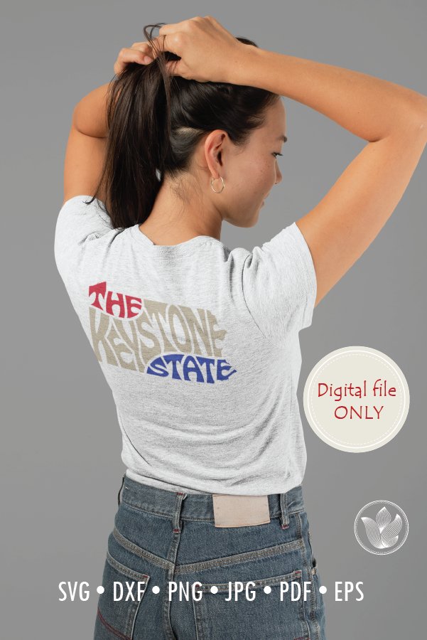 The Keystone State Cut File | Pennsylvania Word Art