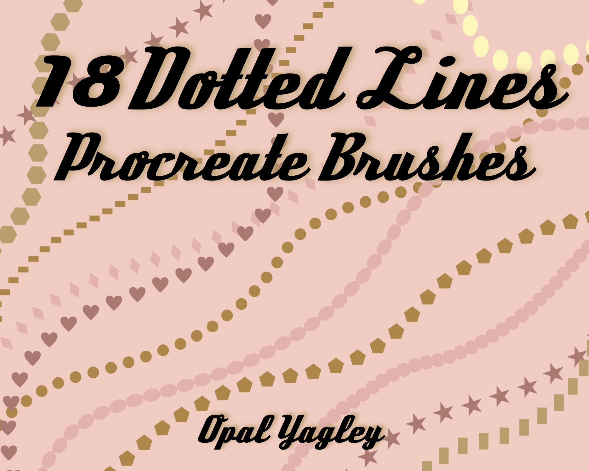 18 Dotted Lines Procreate Brushes