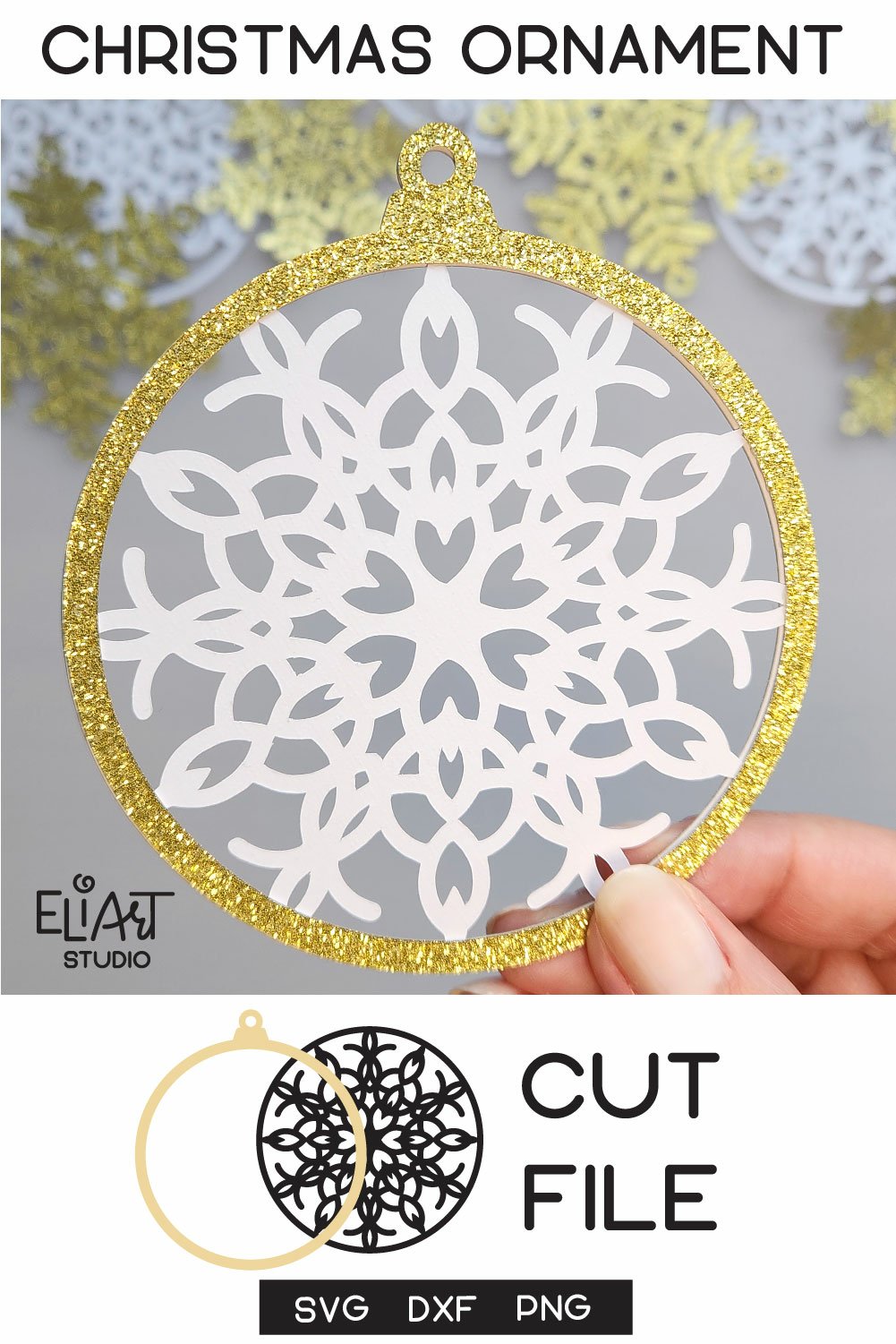 Christmas Ornament SVG | Layered Christmas Tree Decoration