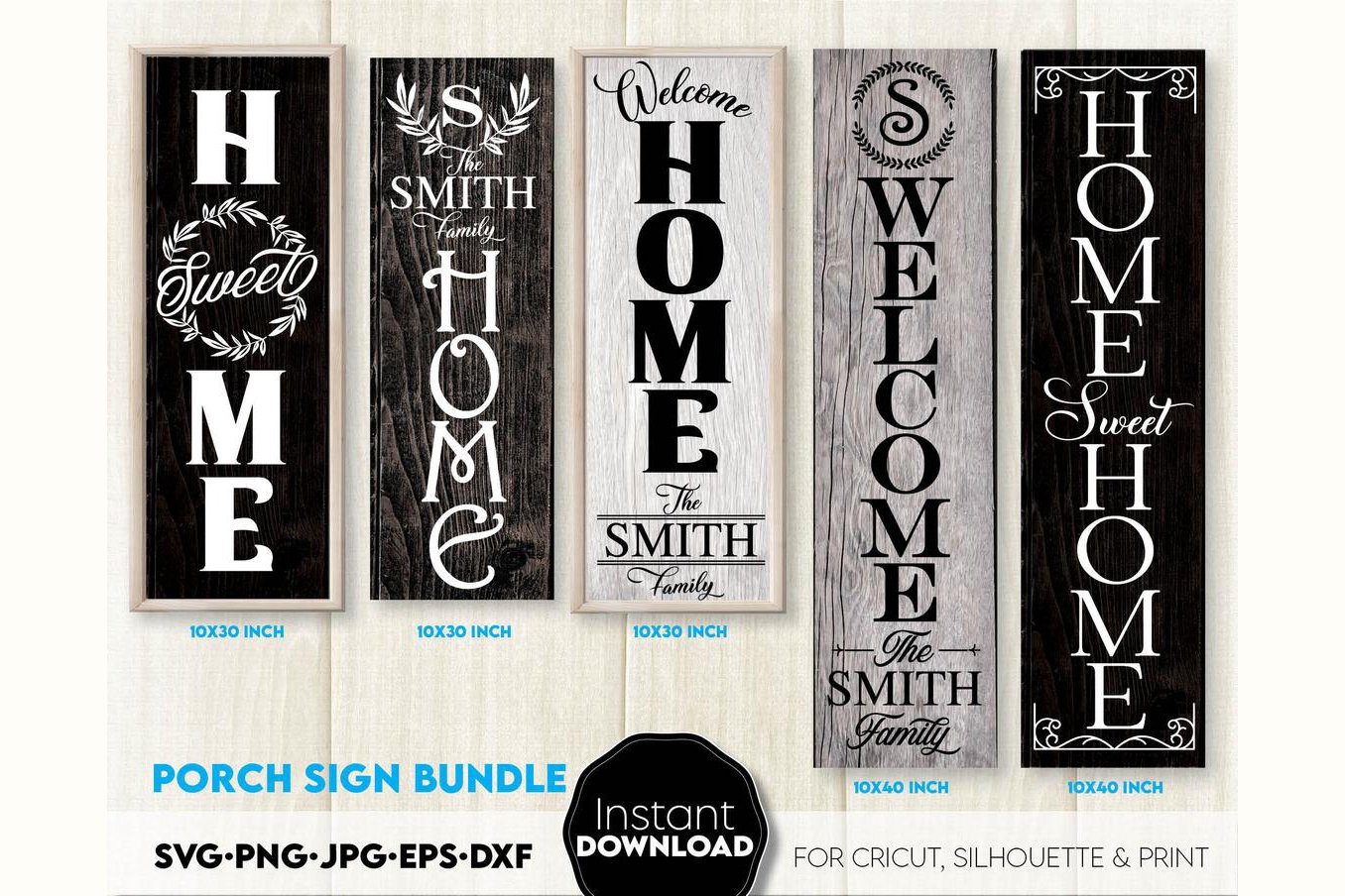 Porch Sign SVG Front Door Decor SVG Welcome Sign (1187040)