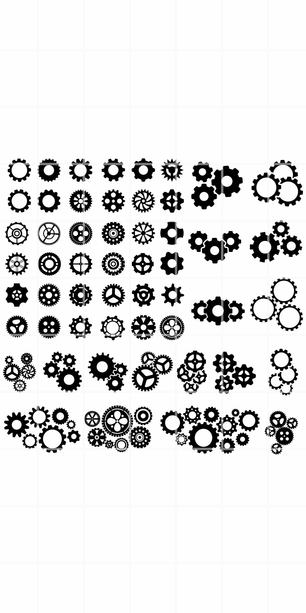 Gears SVG. Gears png. Gears clipart. Gears cut file, cricut.