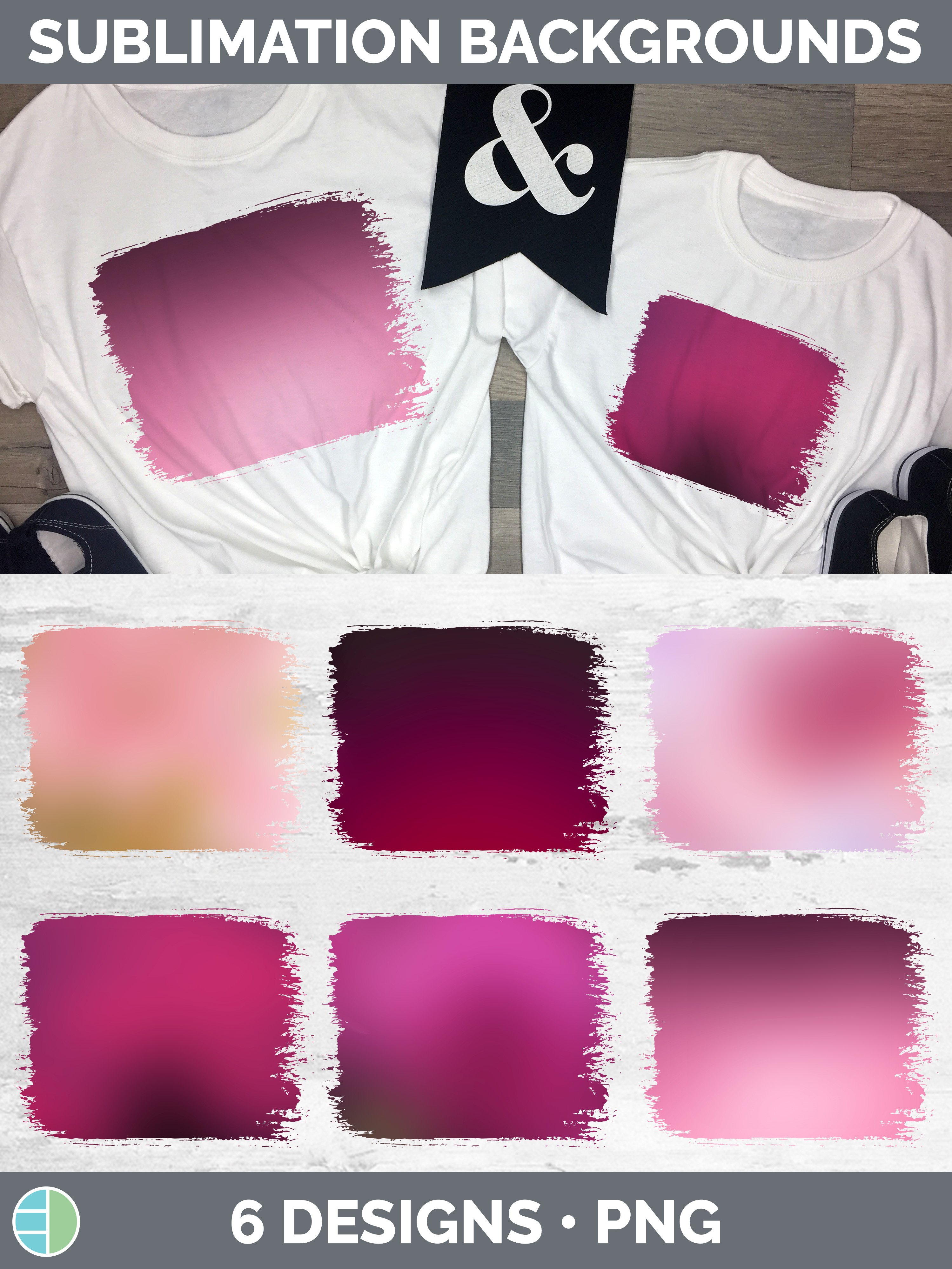 Pink Ombre Distressed Sublimation Background