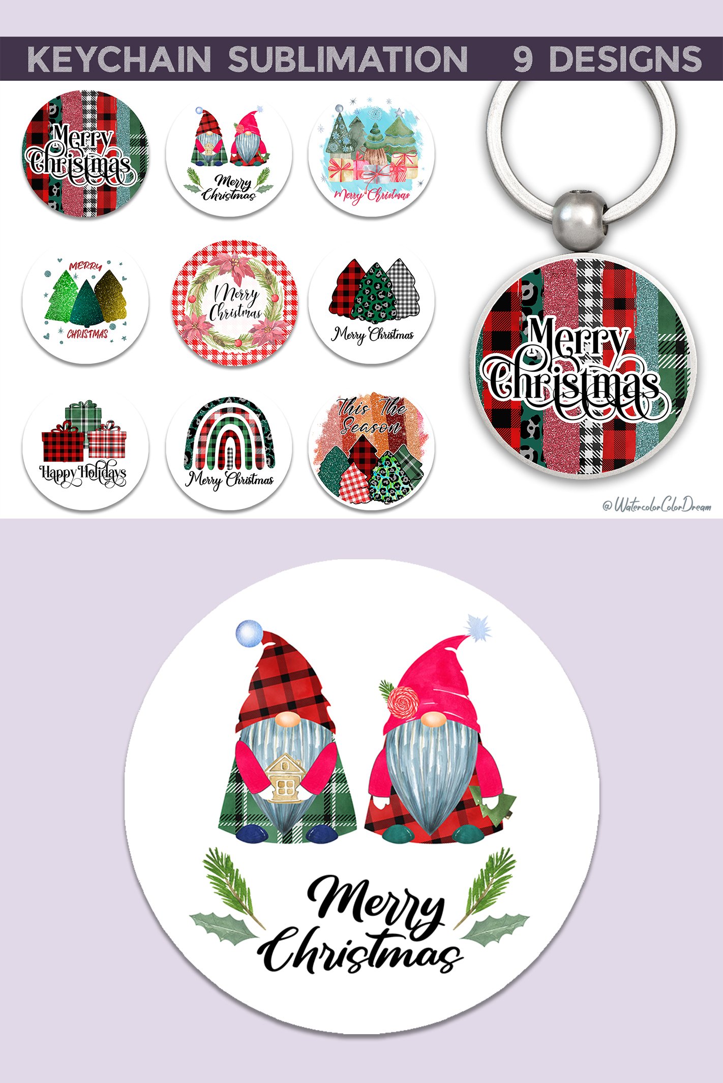 Christmas Keychain Bundle | Merry Christmas Keychain PNG