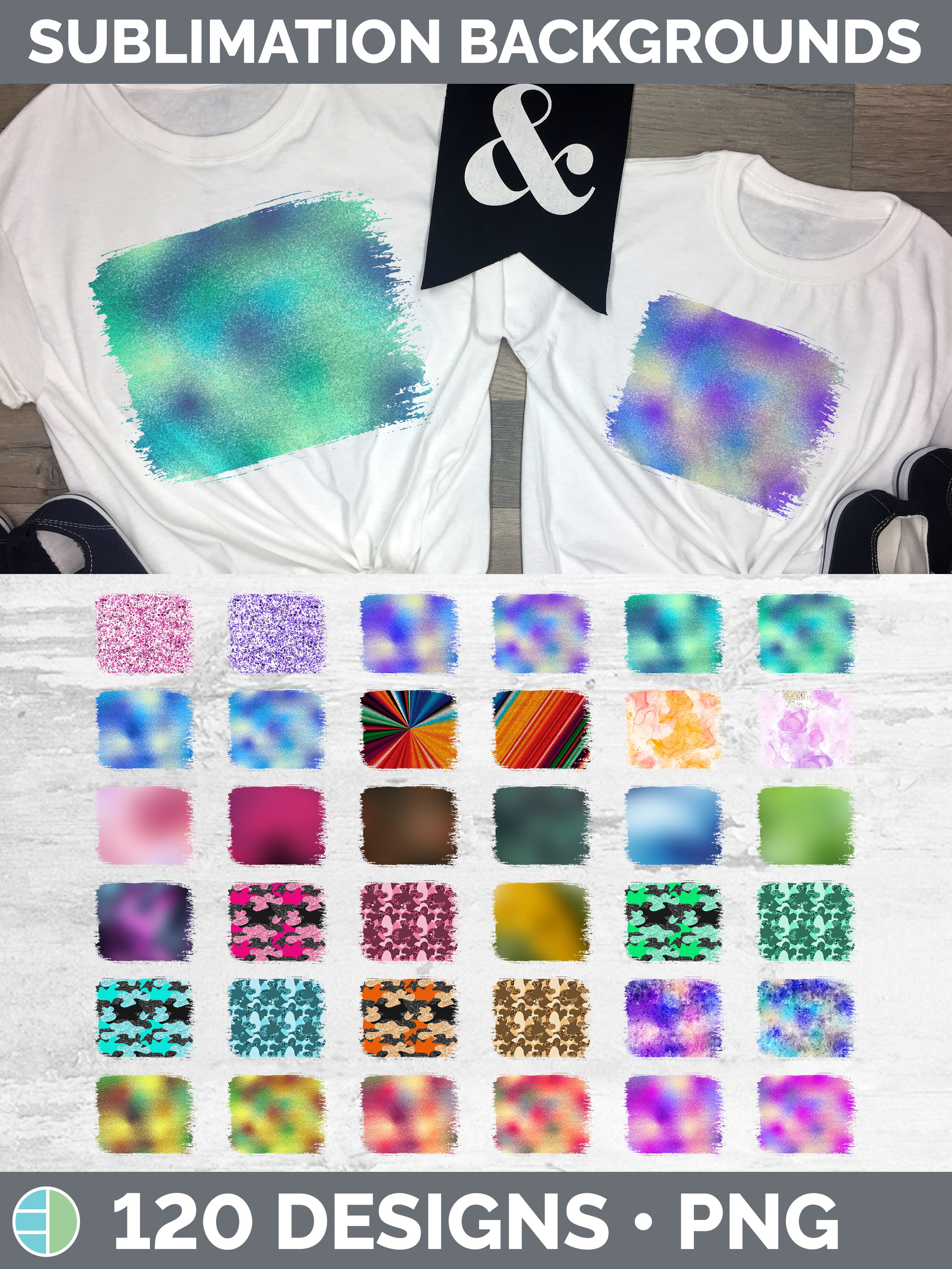 Digital Scrapbook Papers |Sublimation Background Mega Bundle