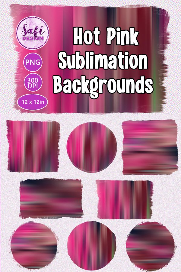 Hot Pink Sublimation Backgrounds