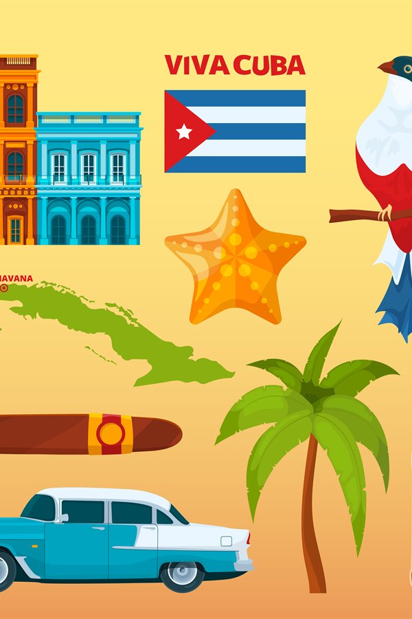 Cuba landmarks and cultural symbols