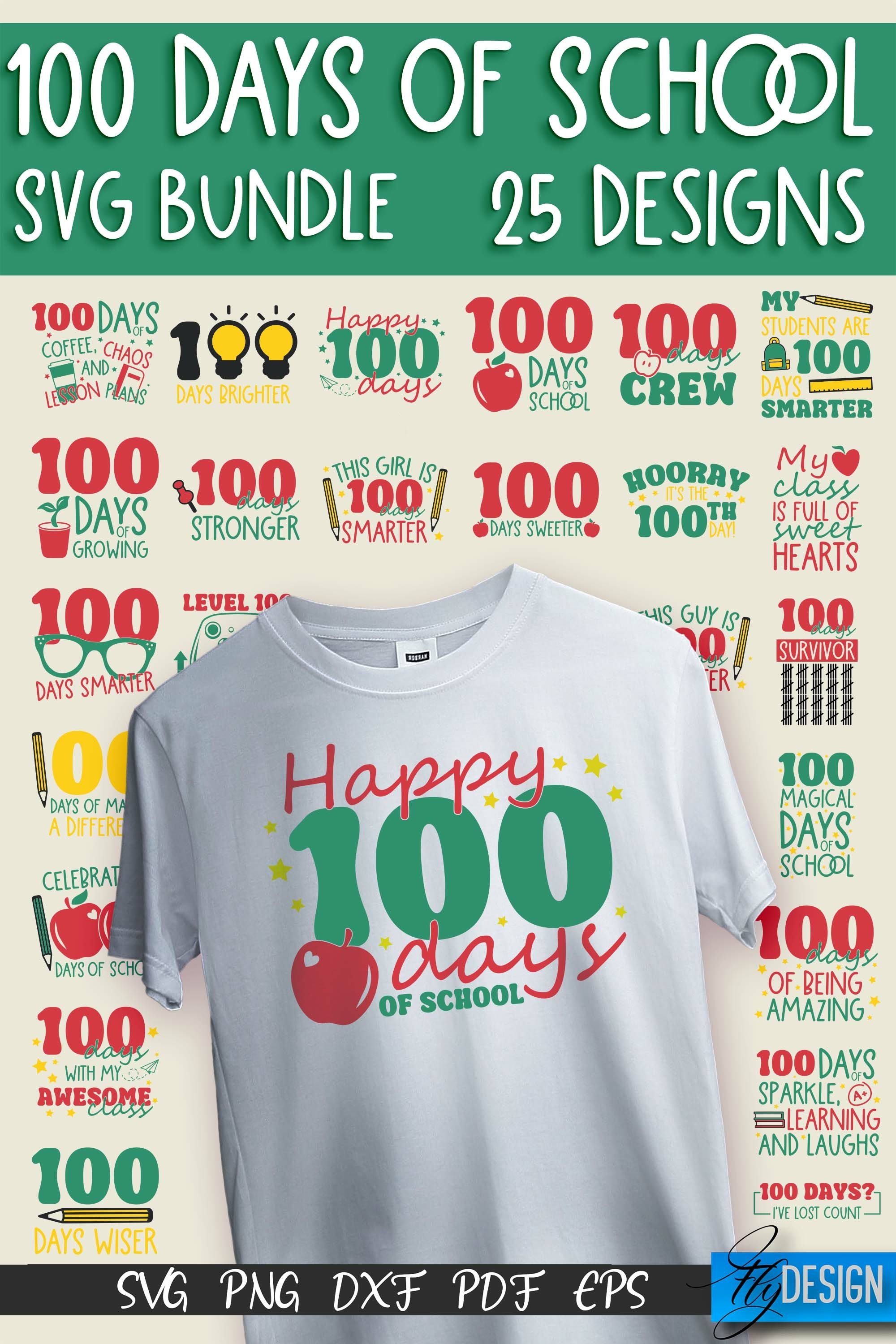 100 Days Of School SVG|100 Days Smarter SVG|Funny (2864616)