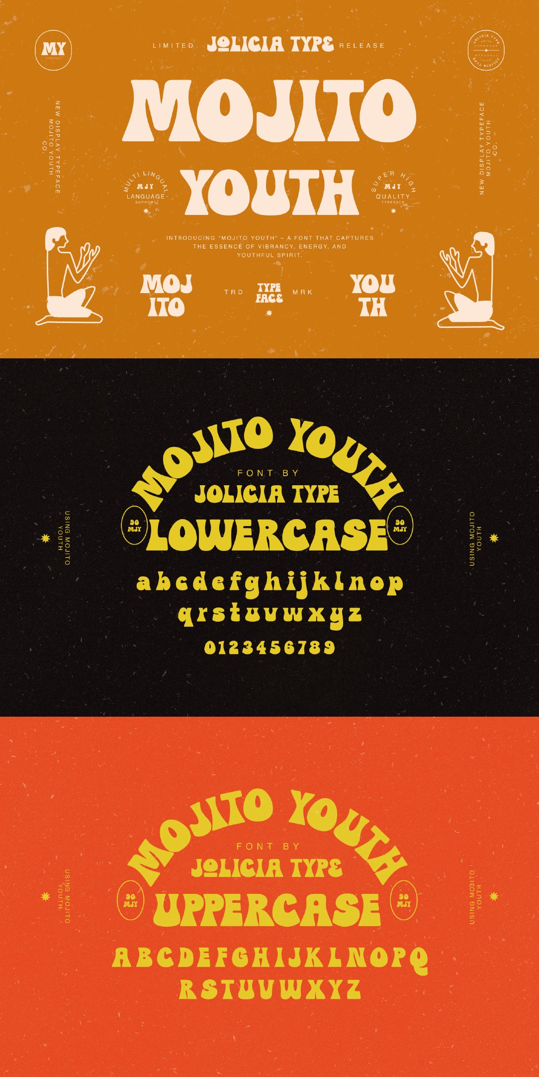 Mojito Youth | Vintage Retro Font