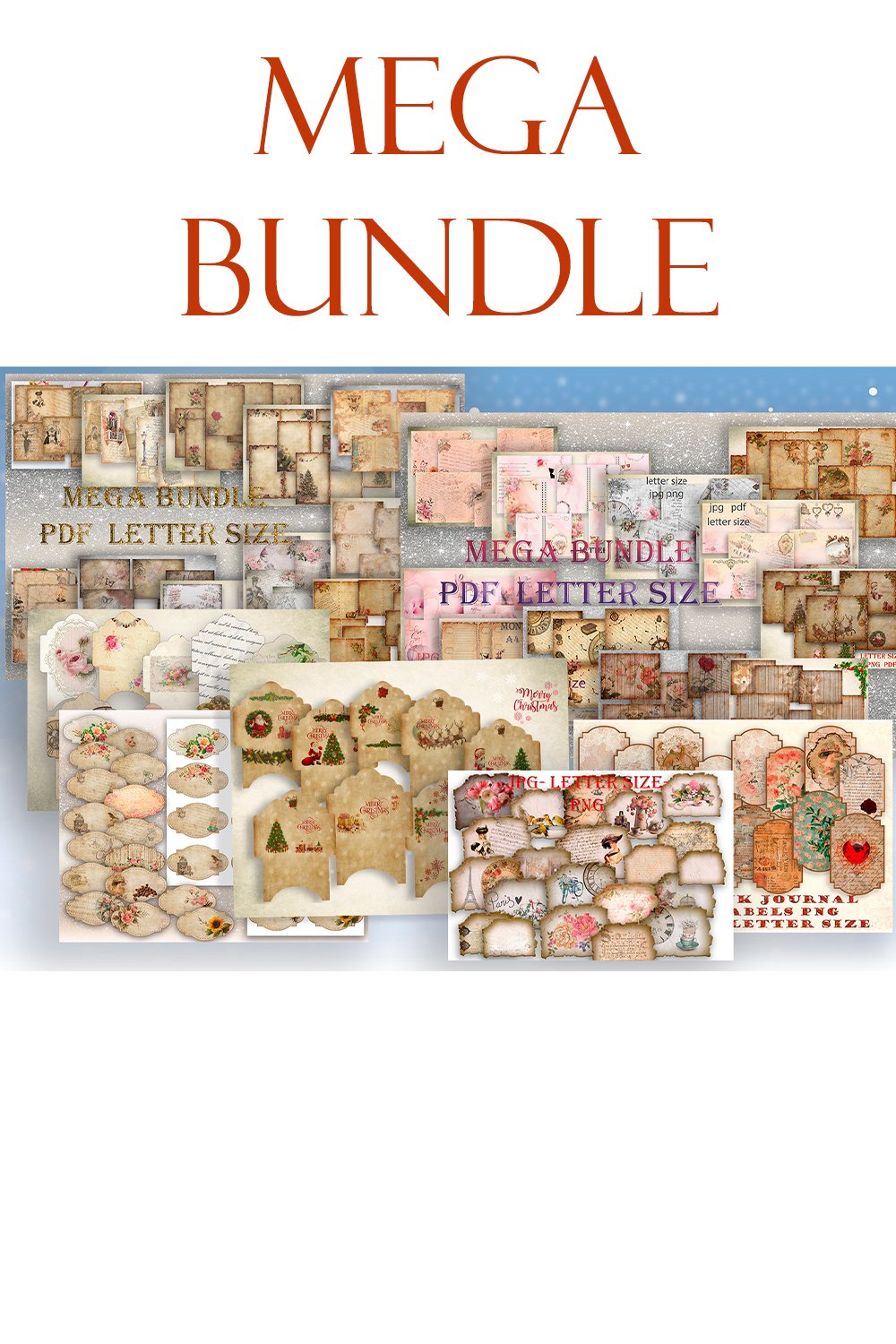 Junk Journal Printable, Mega Bundle Set 3 (2268599)