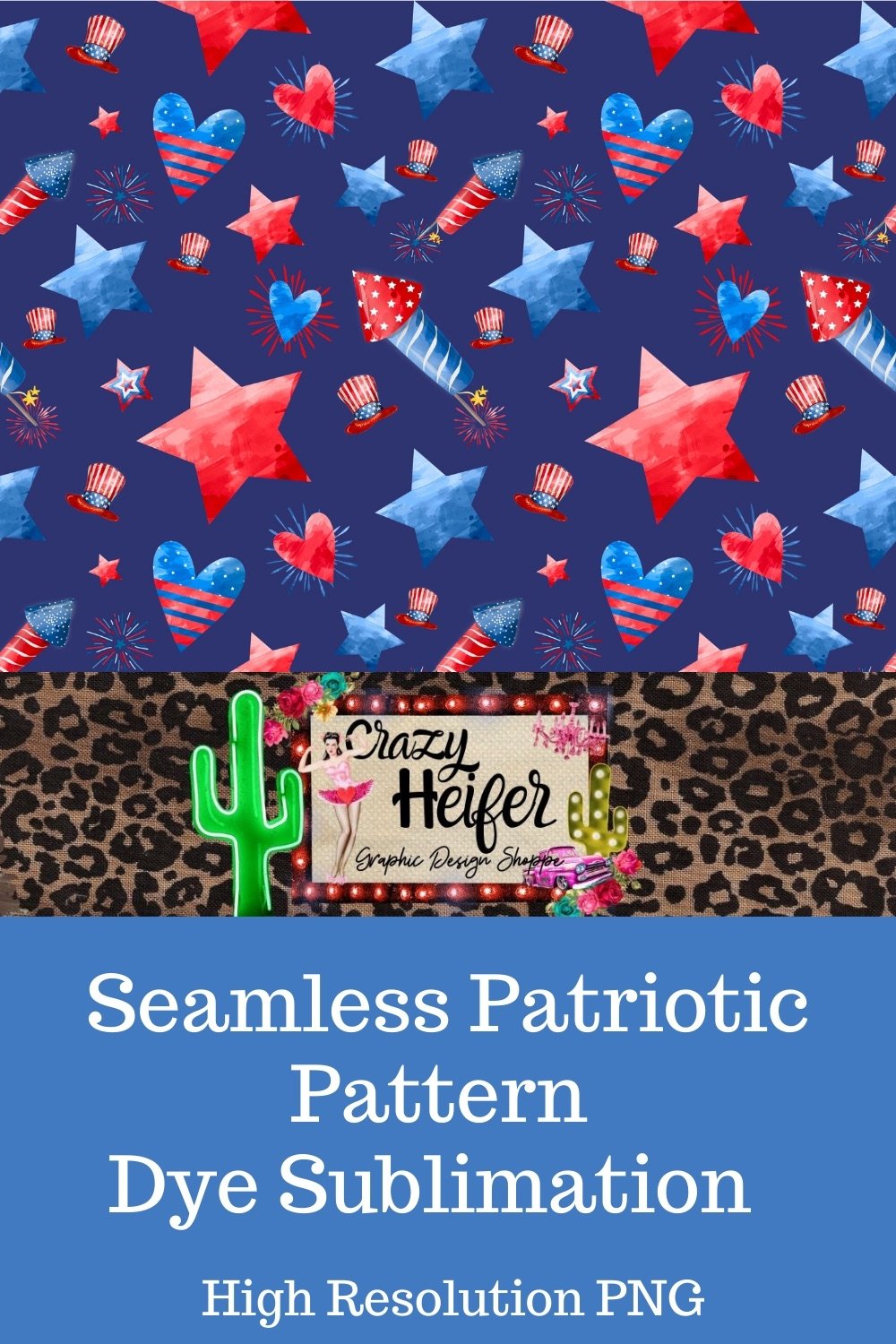 Patriotic Seamless Pattern file | Seamless design file