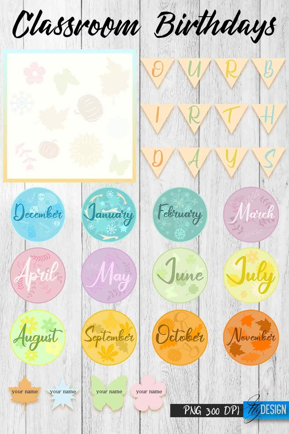 Classroom Birthdays PNG | Classroom PNG Design | (3074782)