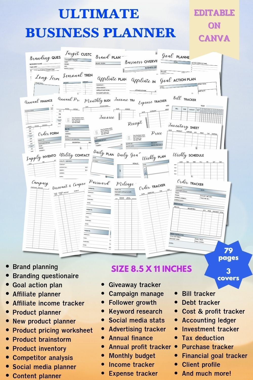 Ultimate Business Planner - Canva Template
