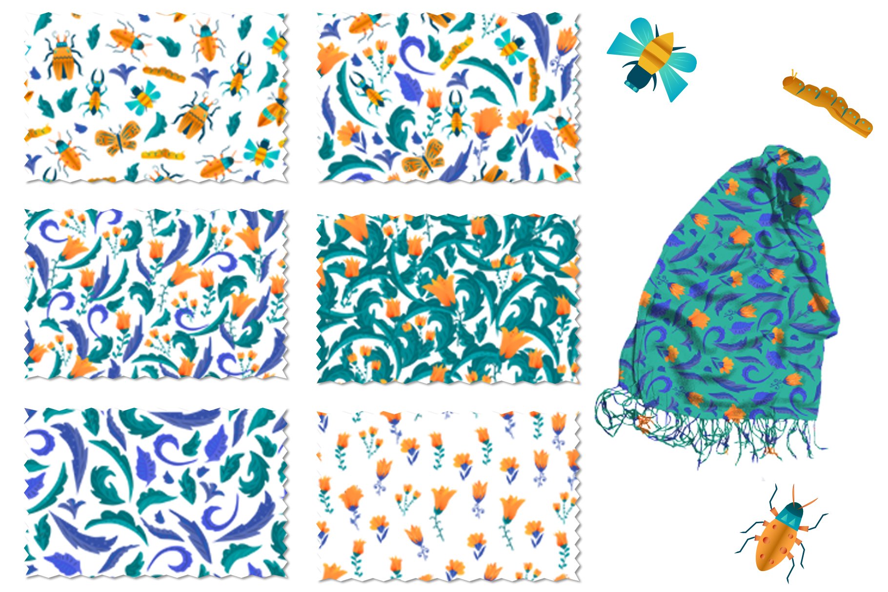 Vector pattern of insects