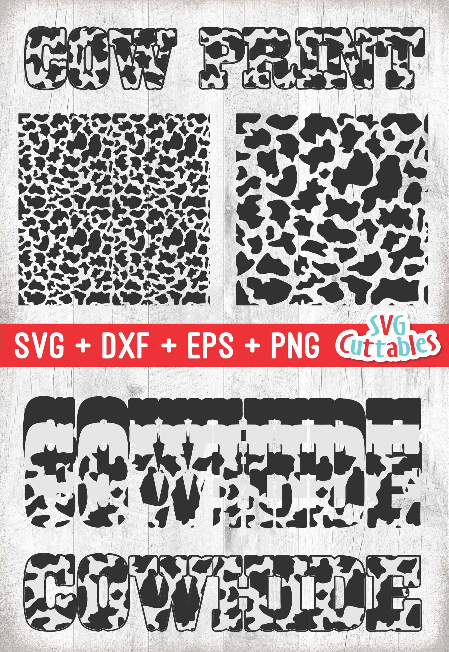 Cow Print SVG | Cowhide Seamless Background