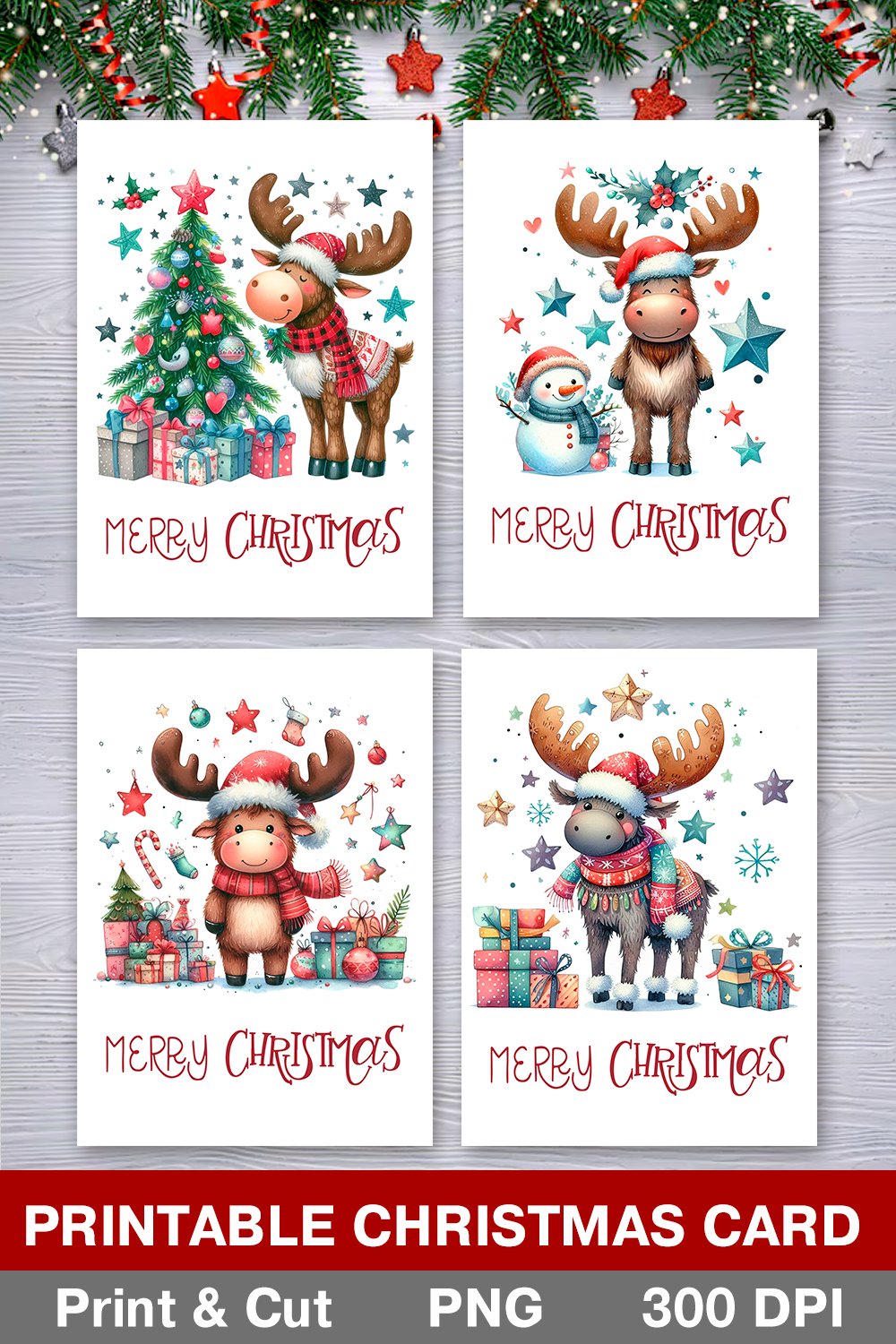 Merry Christmas Card printable