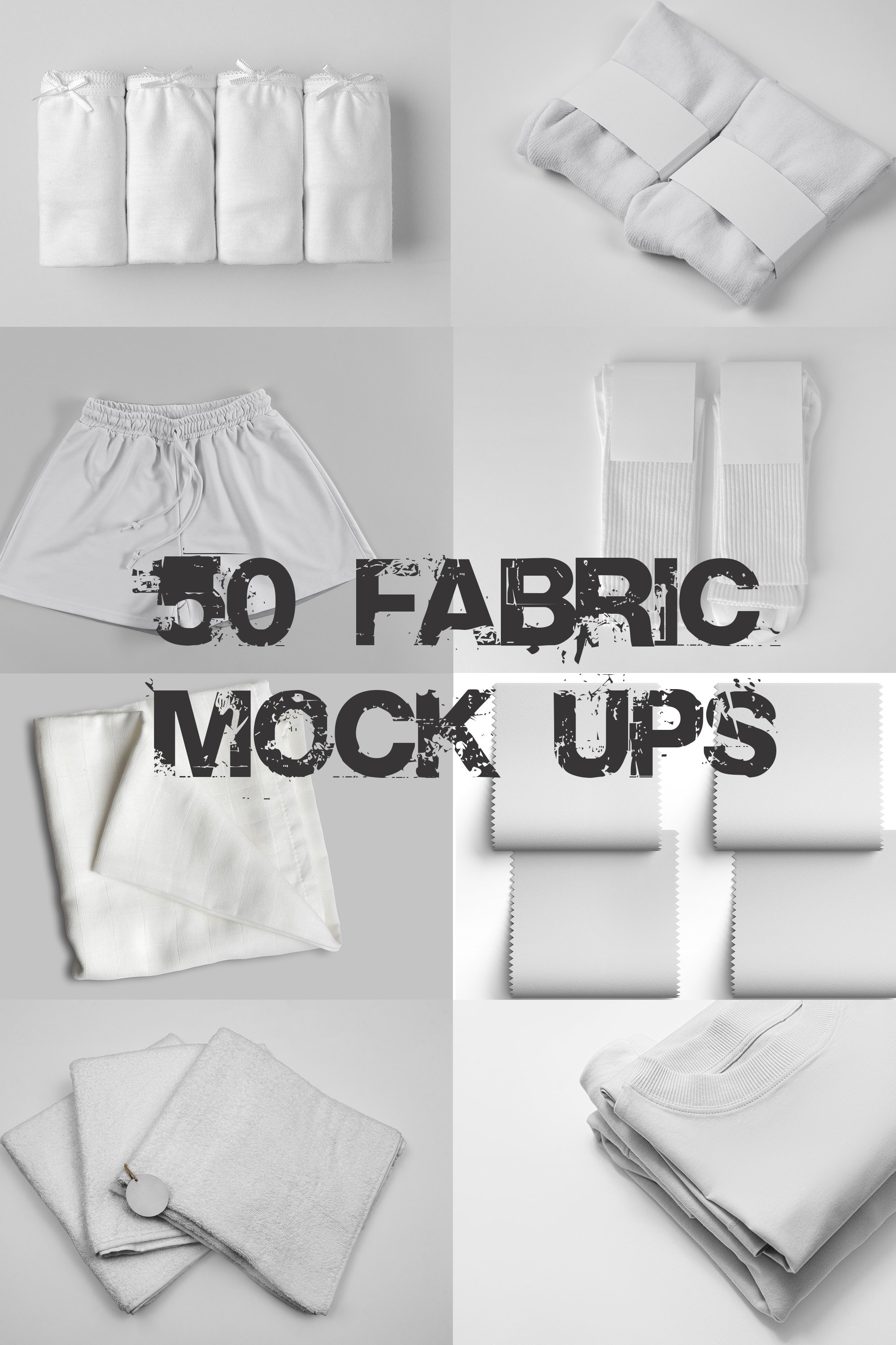 BUNDLE Mock Ups fabric textile