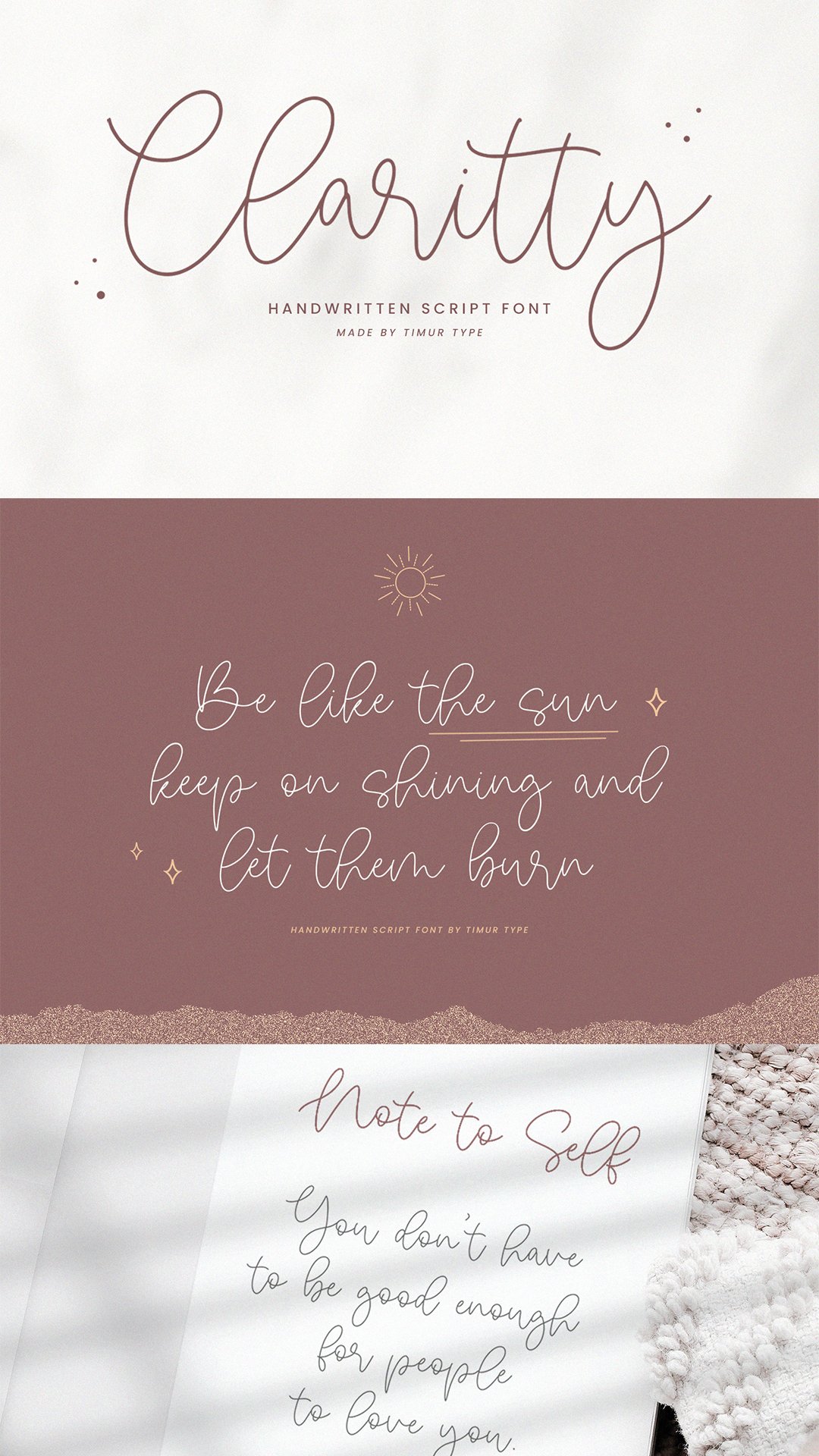 Claritty - A Handwritten Script font