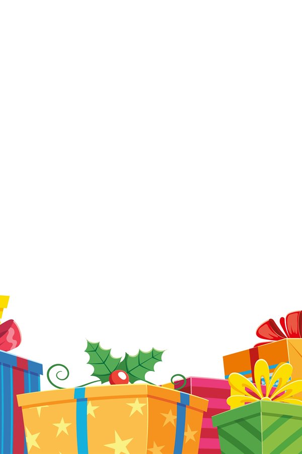 Gift banner with pile boxes to celebration and present holid