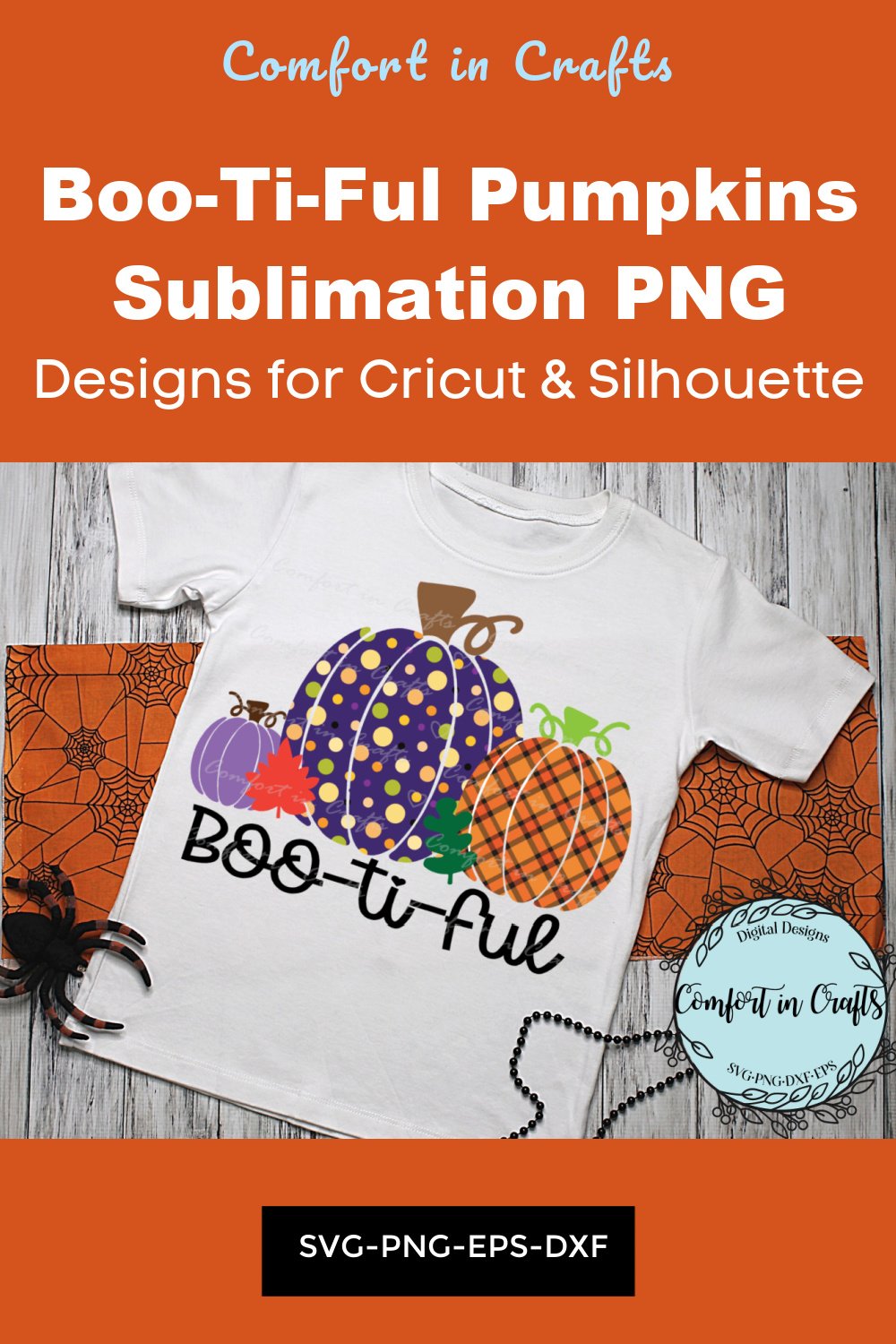 Boo-ti-ful Pumpkins Sublimation PNG