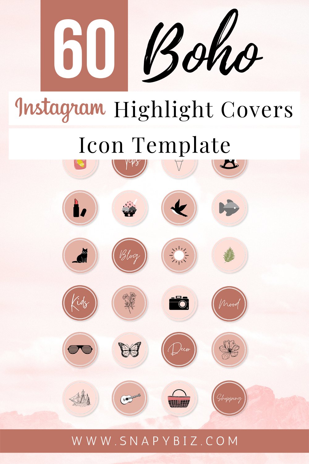 Boho Instagram Highlight Covers | IG Highlight Pack