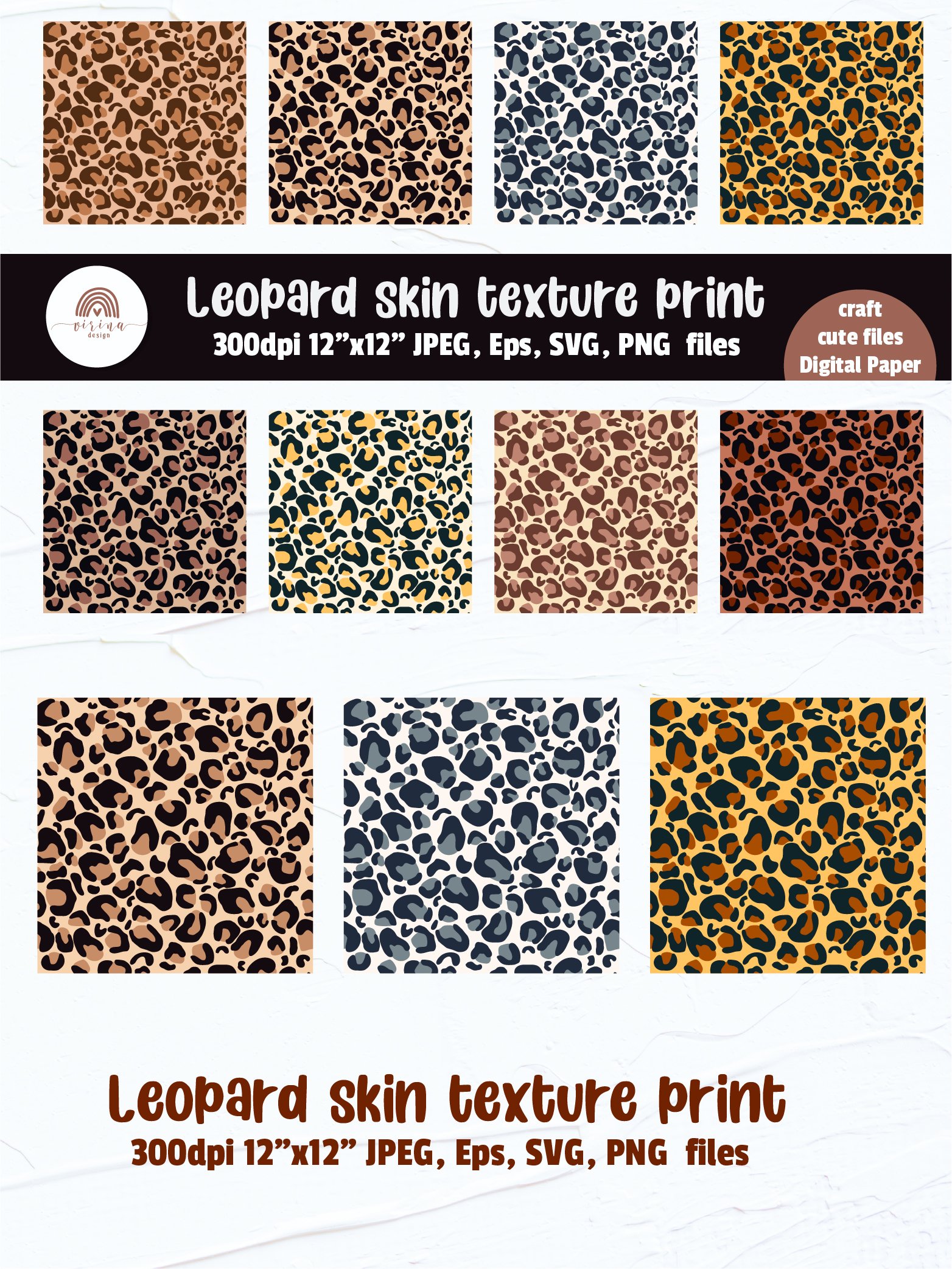 Leopard print svg. Seamles pattern leopard. (1338903)