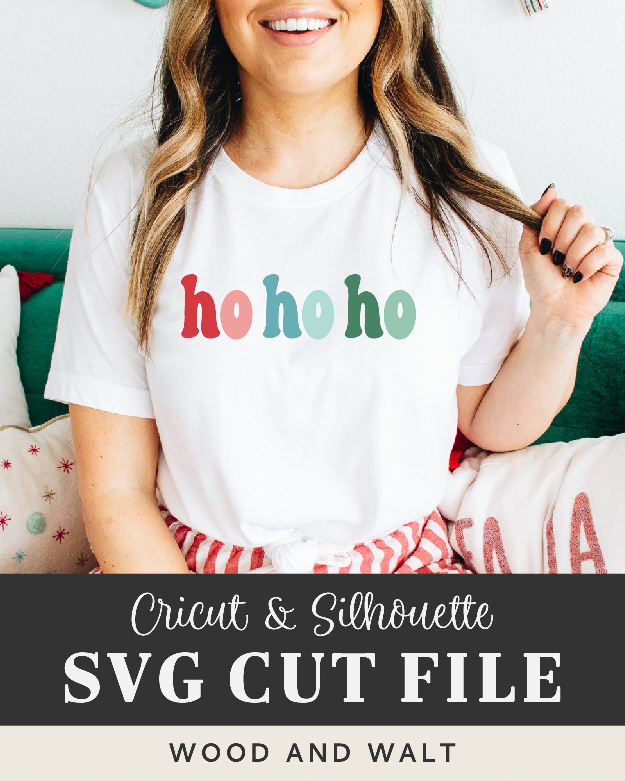 Ho Ho Ho SVG |Retro Christmas SVG
