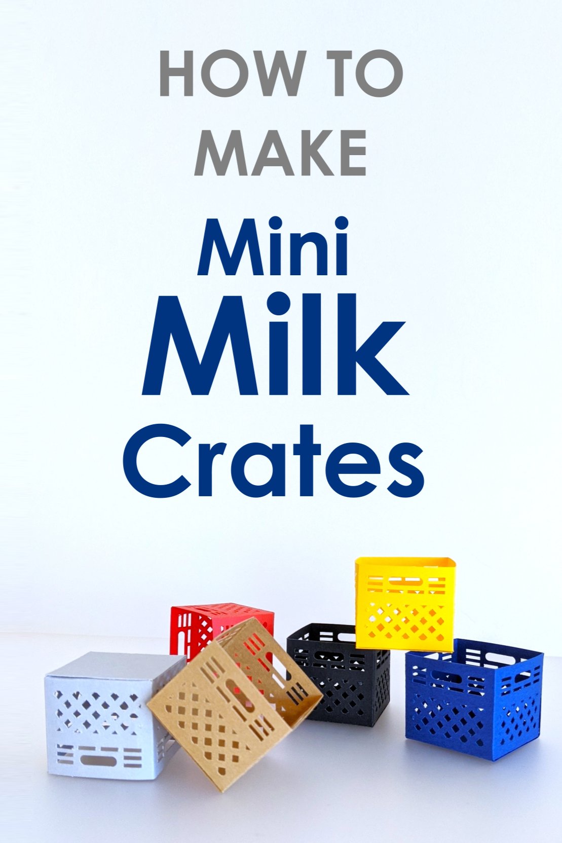 Mini Milk Crate Template for Cutting Machines