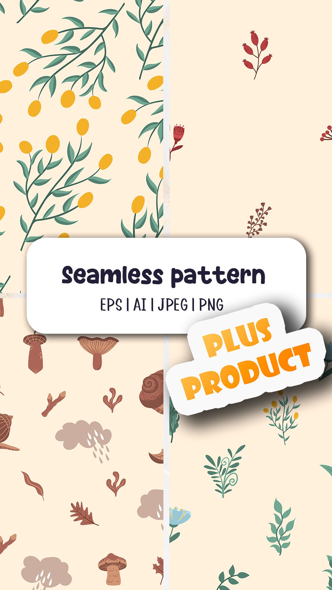 Cozy Fall Digital Papers | Autumn Seamless (4436302)