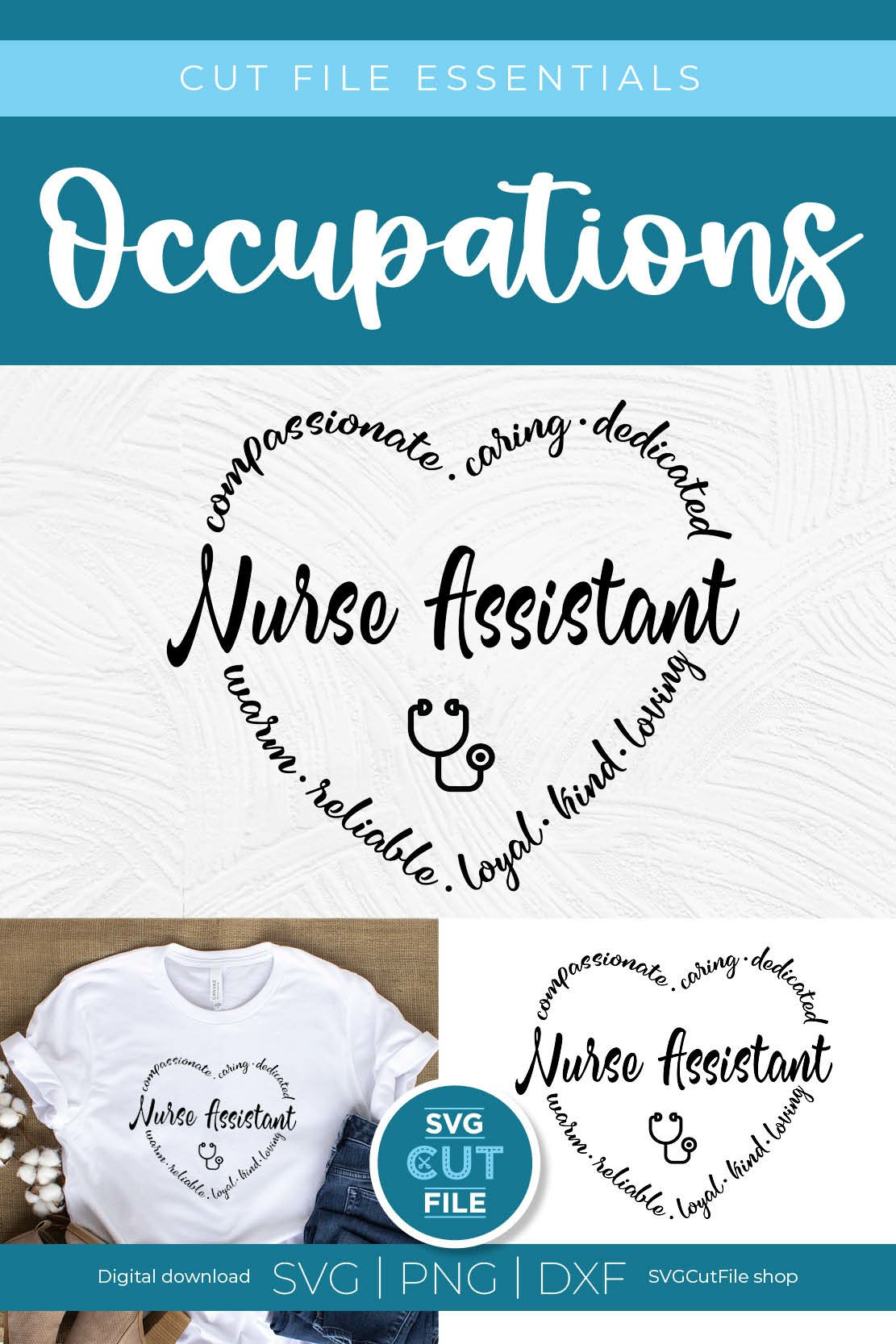 Nurse Assistant svg- a Nursing Assistant svg design