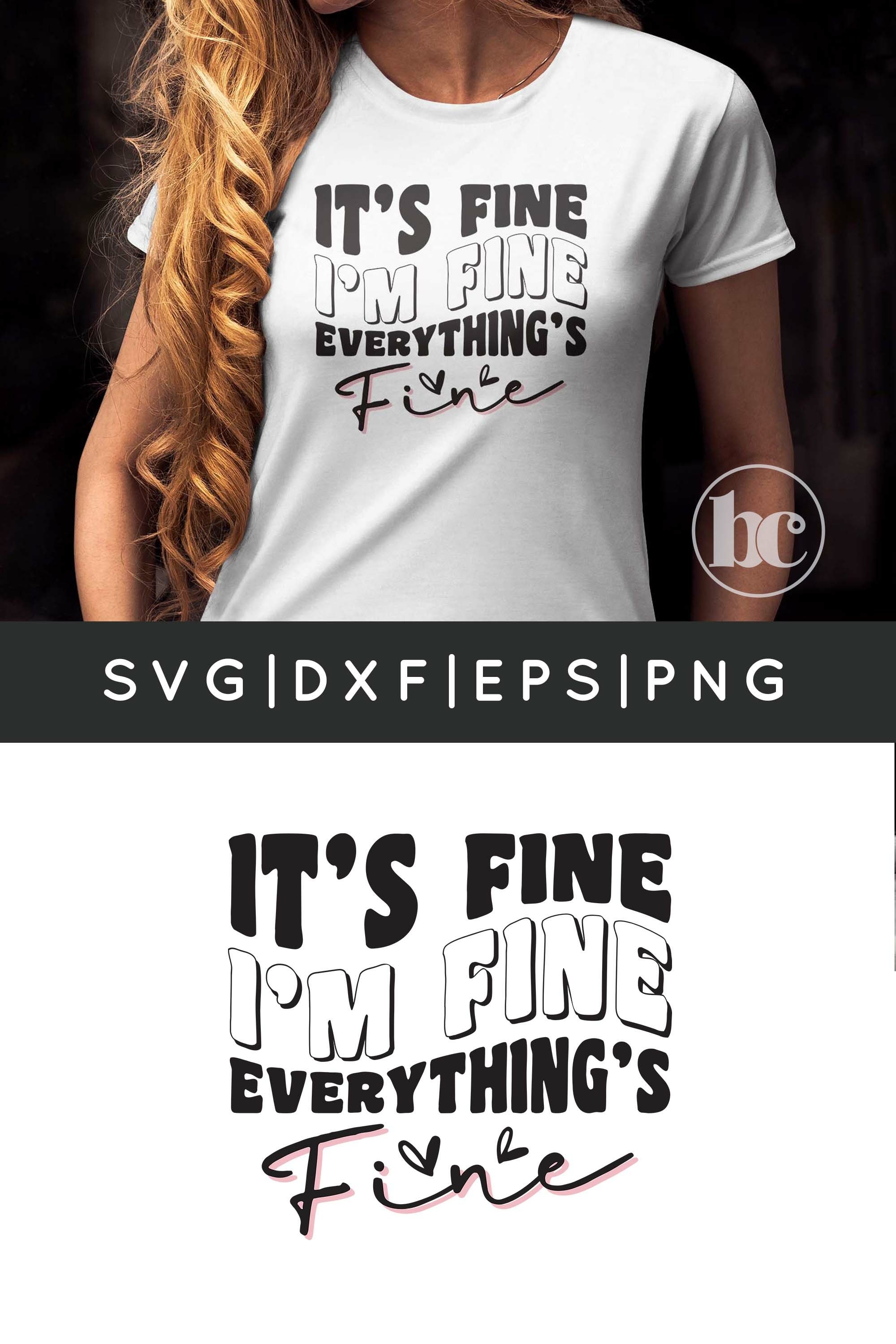 It's Fine I'm Fine Everything Is Fine SVG | Retro Groovy SVG