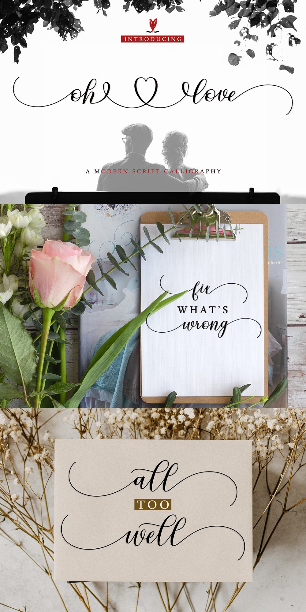 Oh Love Script || Valentines Fonts