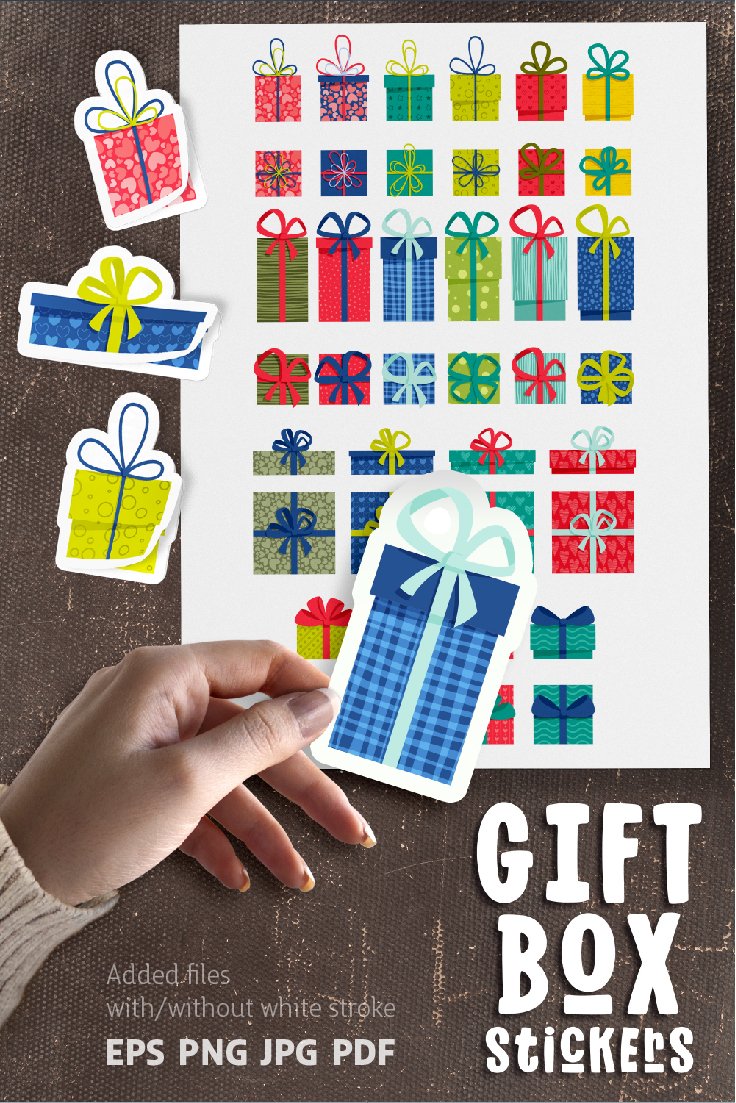 Gift Boxes | Stickers EPS JPG PNG