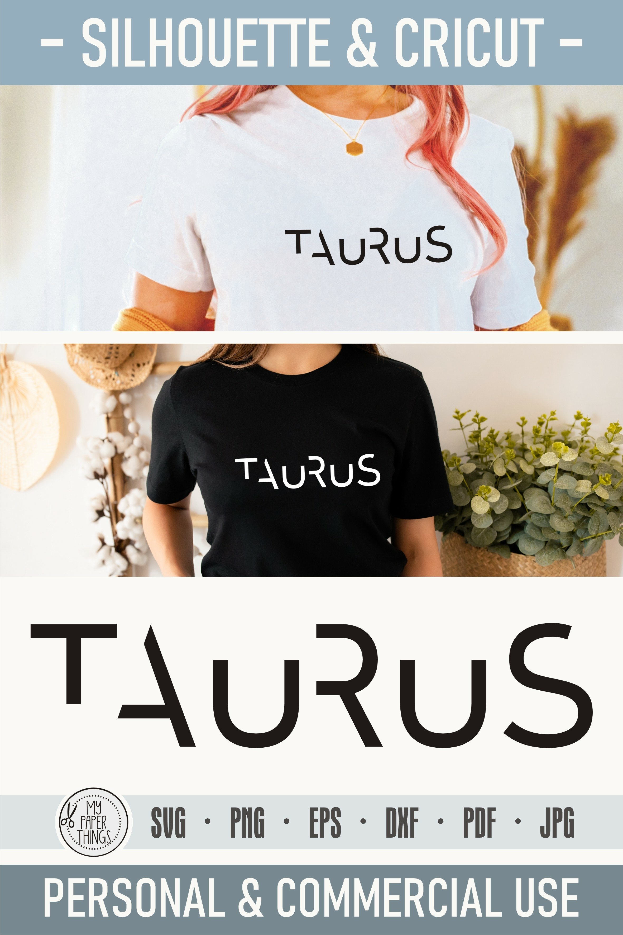 Taurus Zodiac Sign svg cut file
